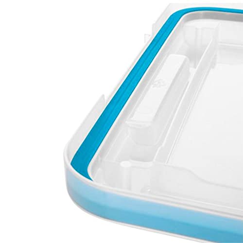 Sterilite 54 Quart Clear Plastic Stackable Storage Container Box Bin with Air Tight Gasket Seal Latching Lid Long Term Organizing Solution, 24 Pack