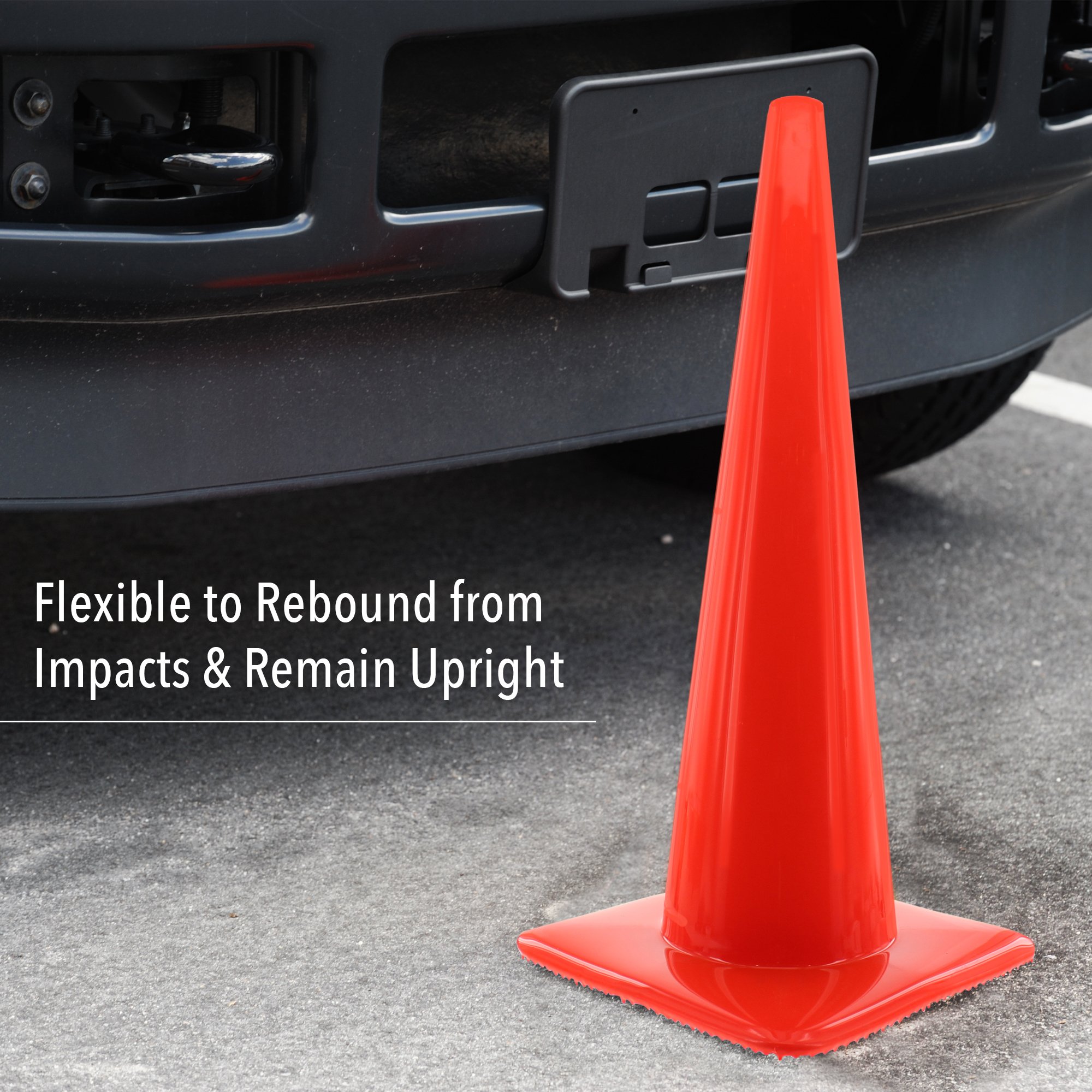 Honeywell Safety Products 28' High Visibility Orange Safety/Traffic Cone Orange