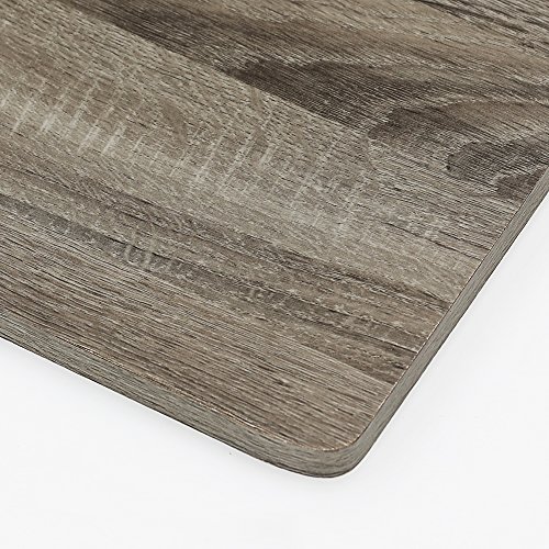 FURINNO Simple Design End Table, 2-Pack, French Oak Grey/Black