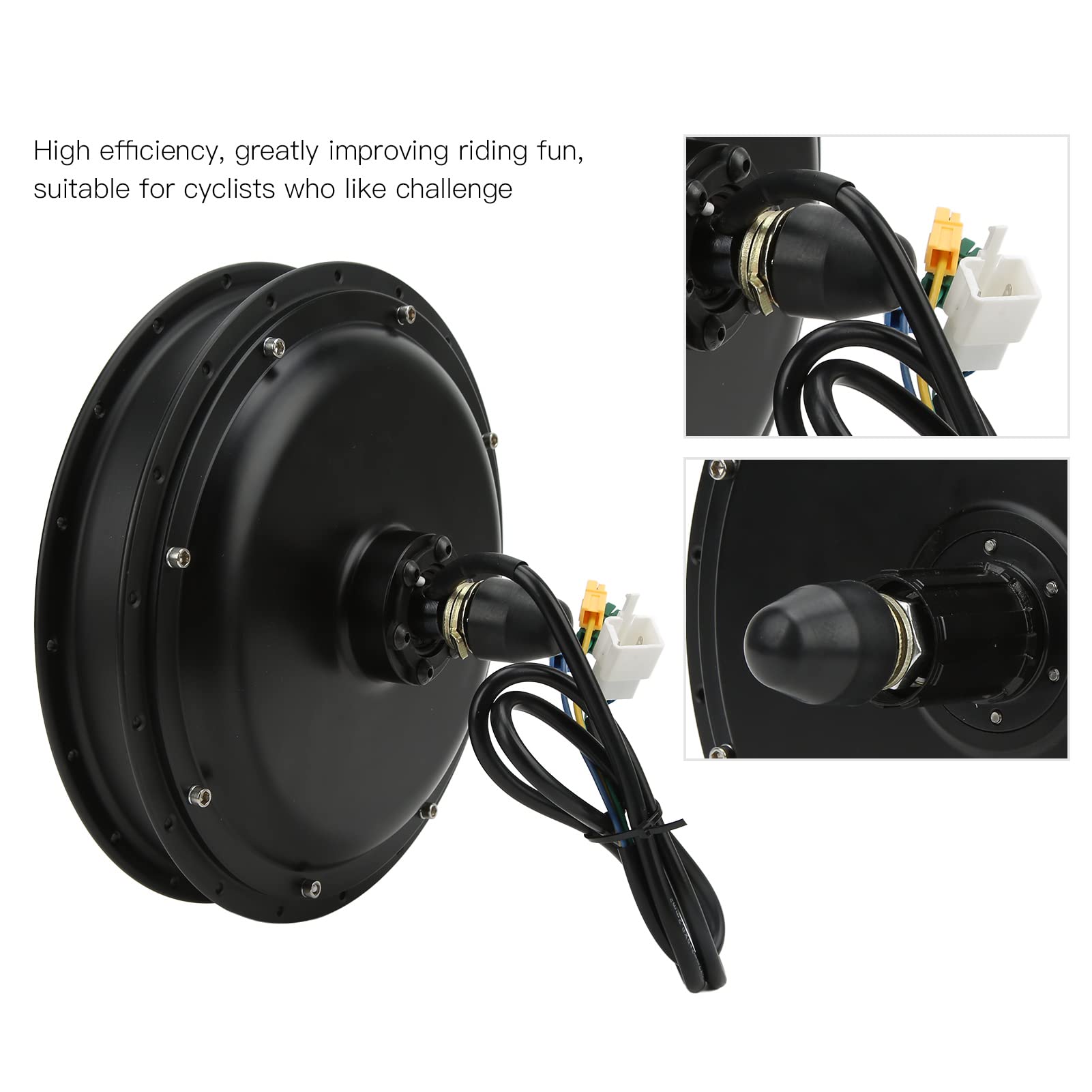 Alomejor 48V 1500W Rear Hub Motor, Electric Bike Lithium Battery Modified Motor Kit for Scooter