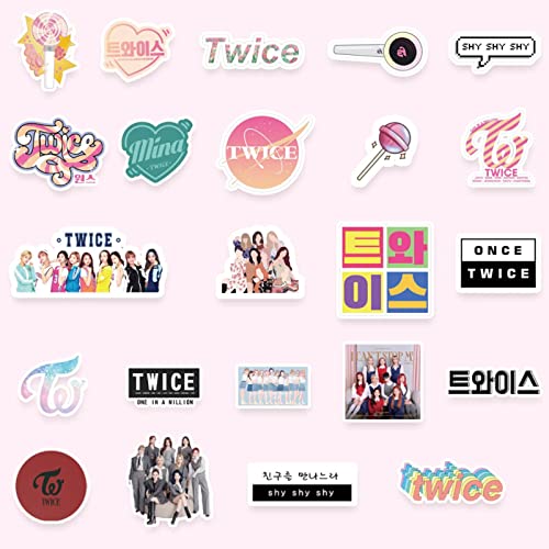 82pcs/Set Kpop Twice Character Stickers for Mobile Phone Notebook DIY Waterproof k-pop Twice Stickers