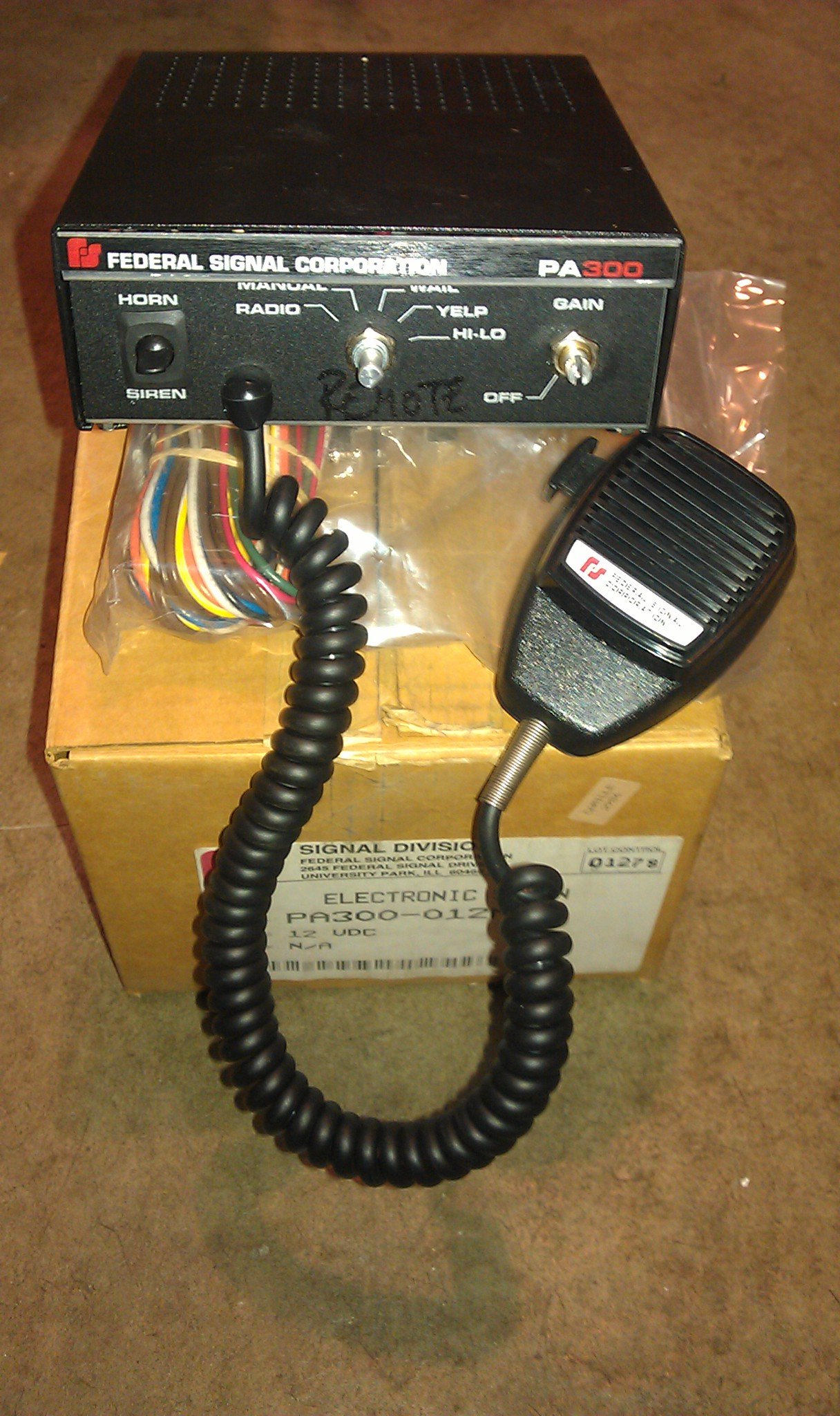 Federal Signal Electronic Siren, 11 to 15 VDC