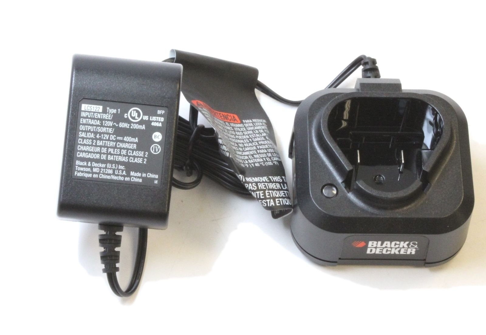 Black & Decker LCS12 - 12 Volt Lithium Charger for LBX12 Battery # 90592257