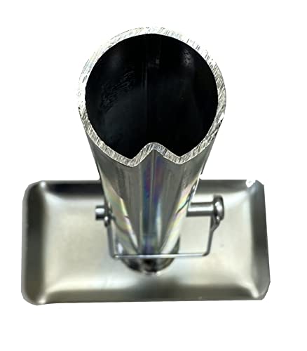 Class A Customs | TJFP-LZ-01 | Trailer Tongue Jack Exteded Reach Zinc Plated Foot Pad (2000lb Capacity) | for Campers RV and Cargo Trailers Tongue Mounted Jack