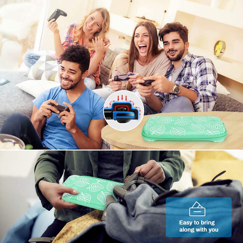 Carrying Case Compatible with Switch, Protection Case for Nintendo Switch Console, Portable Shockproof PU Hard Cover Storage Bag Travel Case for Switch