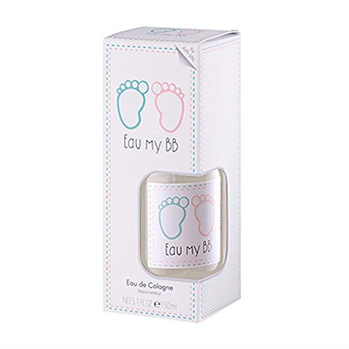 Eau My BB, All Natural, Gentle, Fragrance, for Babies, Newborns, Infants, Eau de Cologne, EDC, 5.07oz, 150ml, Spray, Made in Spain, by Air Val International, White, Blue, Pink (7961)