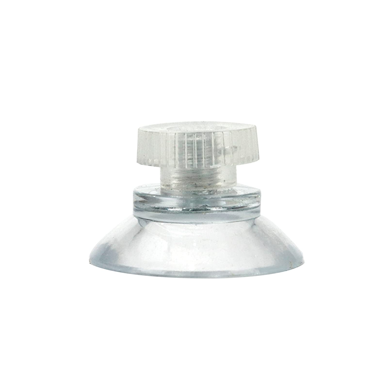 Semetall 10pcs Clear Suction Cups with M4 Cap Nut Transparent PVC Sucker Pads for Kitchen Offices Bathroom Decoration Wall,25mm/0.98" Diameter
