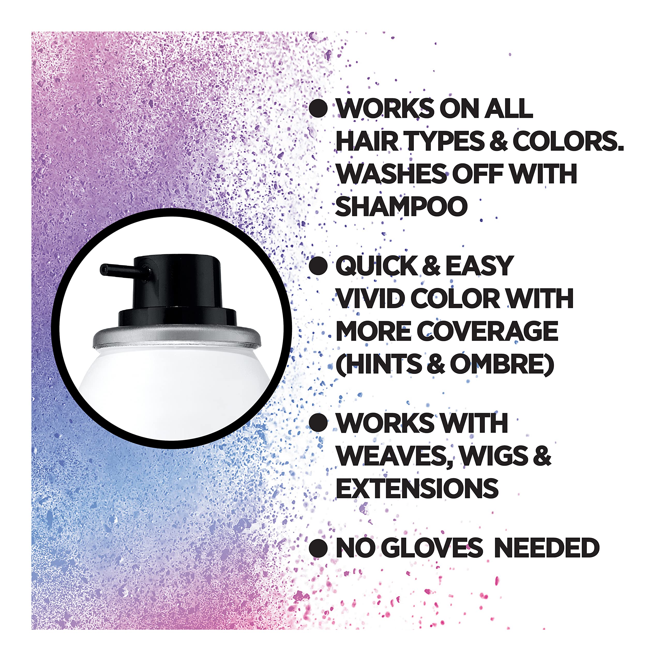 L’Oréal Paris Colorista 1-Day Washable Temporary Hair Color Spray, Purple, 2 Ounces