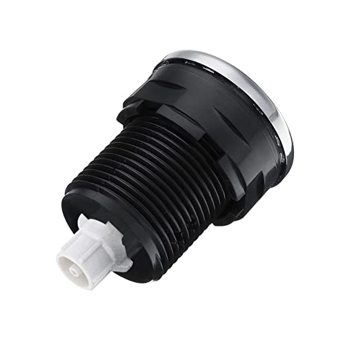 Air Button Switch Pneumatic Multipurpose Home sy Install Massage Bathtub Stainless Steel Push Button Garbage Disposal Spa On Off(28mmWhite)