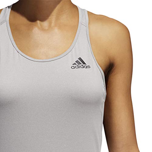 adidas Women's Training Performer Baseline Tank Top, Medium Grey/Black, X-Large