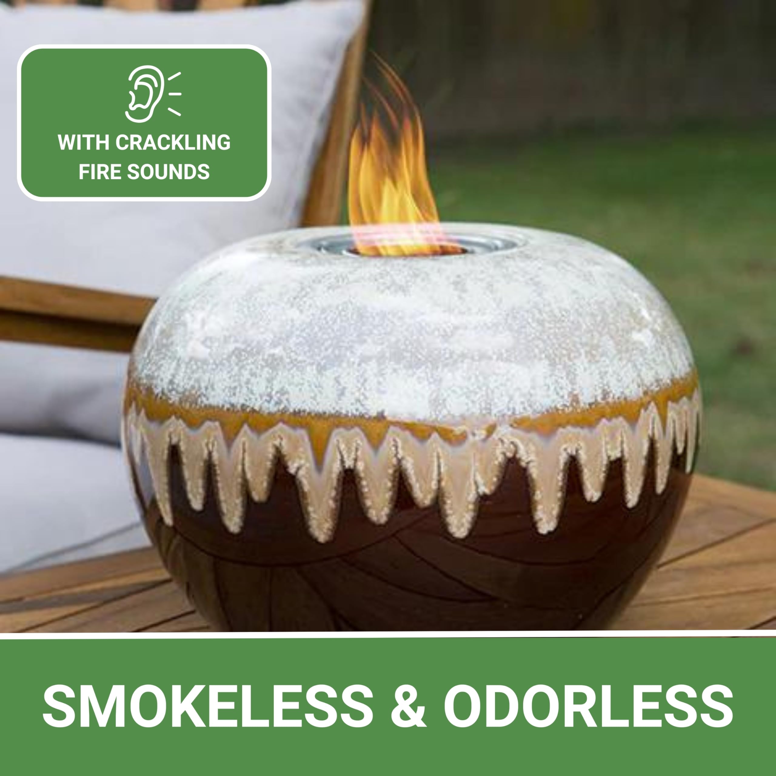 Echo Valley EchoFlame Gel-Fuel for Indoor/Outdoor Fireplaces (Pack of12)