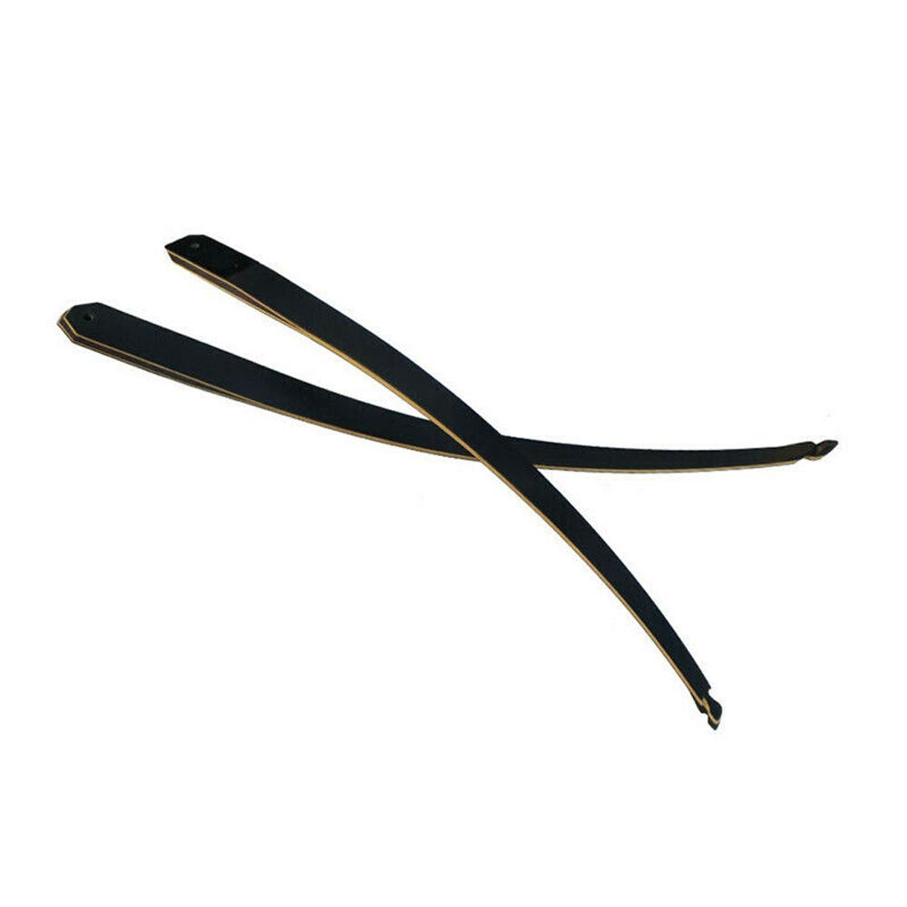 60 Inch Black Hunter Takedown Longbow Limbs 25-60 Lbs Replacement Bow Limbs Only for Right Hand and Left Hand (55 Lbs, Left Handed)
