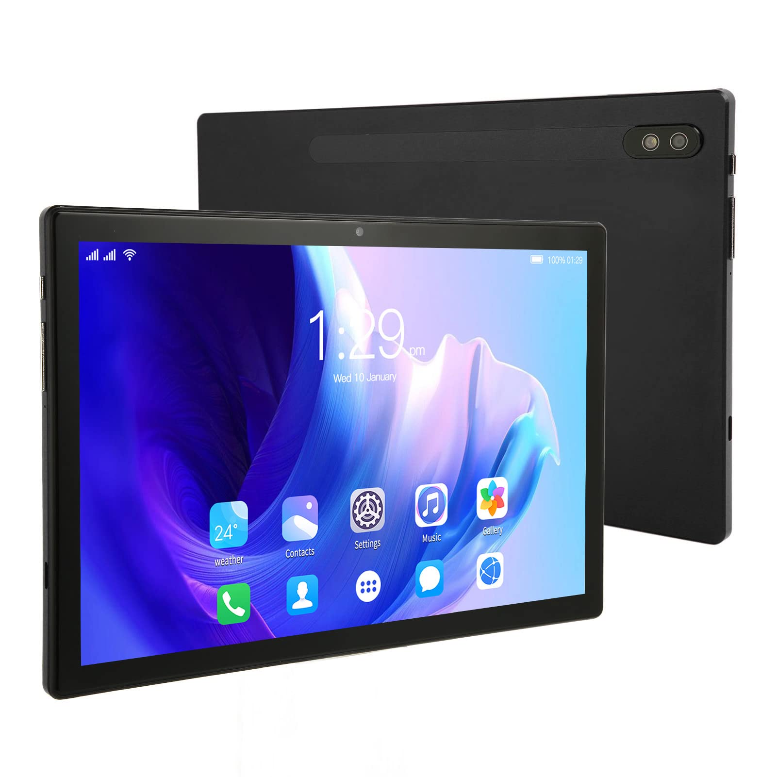 Airshi 10.1 Inch Tablet HD Tablet GPS Function 2.4G/5G 5MP 8MP 100‑240V for School Office (US Plug)