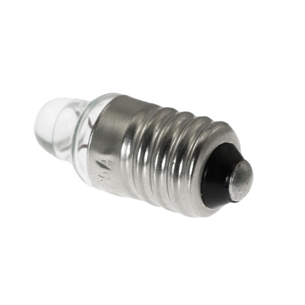SQXBK 10PCS 2.5V0.3A Mini Screw Base Light Bulbs E10 Screw Base Flashlight Bulbs Light Mini Lamps Miniature Screw Base Light Bulbs for Home Experiment Circuit Electrical Test Accessories