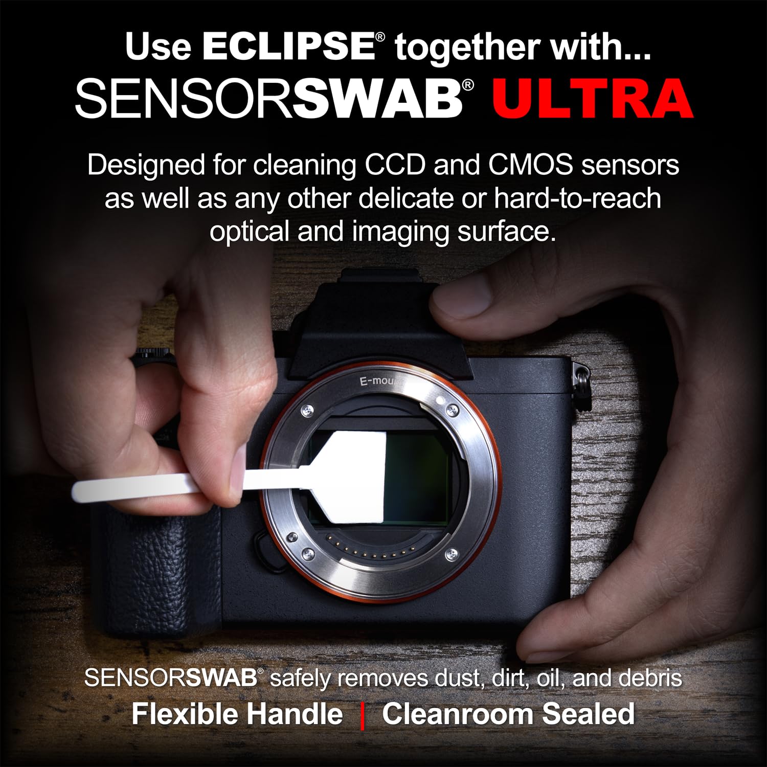 Eclipse Optic Cleaning Solution - Camera Lens and Digital Sensor Cleaner Fluid - Works with All Cameras, Binoculars, and Other Optical Products - Dropper Tip (15ml) - 0.5oz
