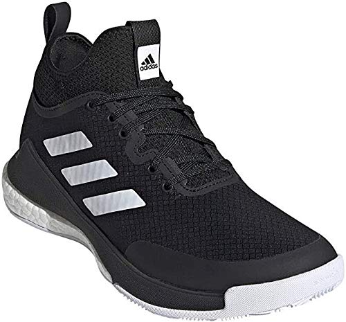 adidas Women's Crazyflight X 3 Mid Volleyball Shoe, White/Gum, 5 M US