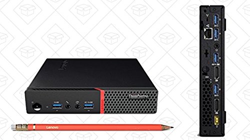 Lenovo ThinkCentre M700, 6th Generation Tiny Business Computer Micro PC (Intel Quad Core i7-6700T, 16GB DDR4 Ram, 512GB Solid State SSD, WiFi, VGA, Display Port) Win 10 Pro (Renewed)
