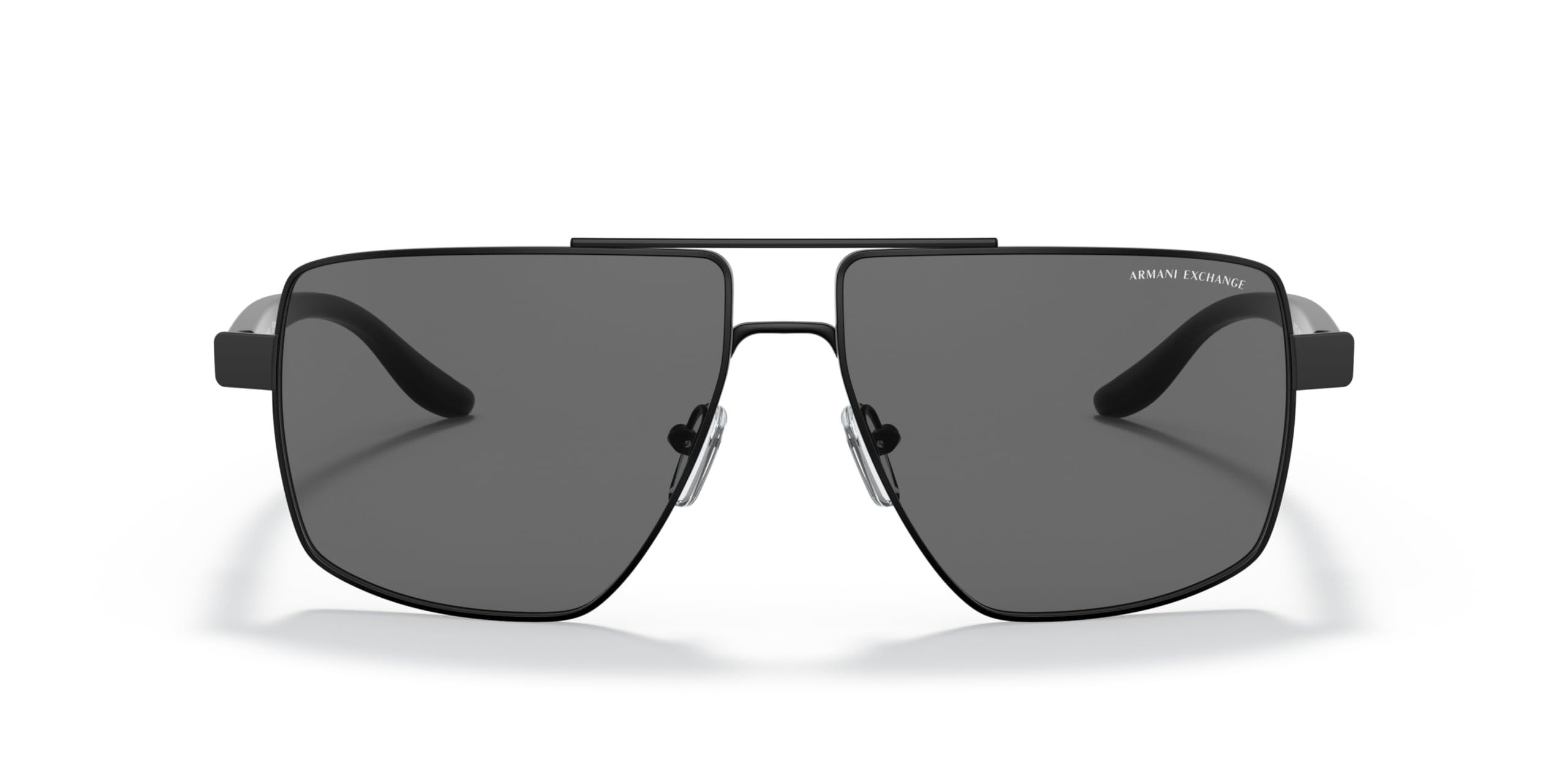 A|X ARMANI EXCHANGE Men's AX2037S Square Sunglasses, Matte Blue/Blue, 60 mm