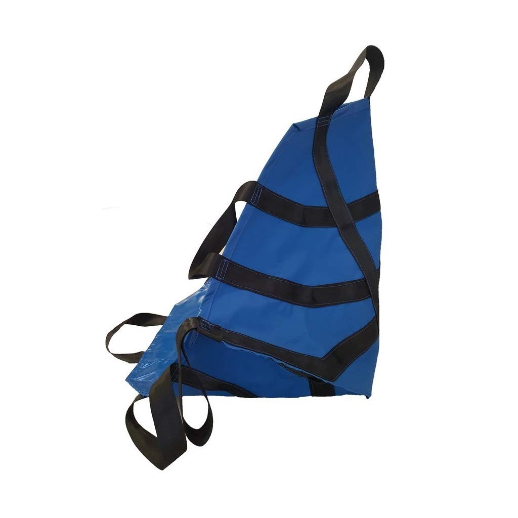 LINE2design Portable Transport Unit Seat - Emergency Evacuation Medical Chair 8 Handles Durable Transportation Seat - All Impervious Material Royal Blue