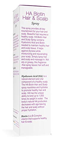 Hyalogic Biotin Volumizing Hair Spray with Hyaluronic Acid for Thinning Hair | Promotes Thicker, Healthier Locks and Scalp | 4 fl oz (118ml)