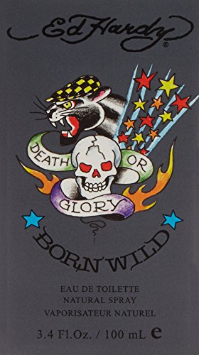 Ed Hardy Born Wild Eau De Toilette Spray for Men, 3.4 Ounce