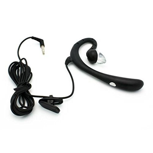 Wired Mono Headset for Galaxy A50, A30, A20 - Earphone w Mic Headphone 3.5mm Single Earbud Hands-Free Microphone Over-The-Ear Compatible with Samsung Galaxy A50/A30/A20 Phone Models