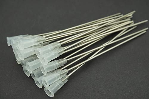 LTKJ 100pcs Blunt Dispensing Needles Syringe Needle Tip for Ink Glue Liquid 16GA 4inch/10cm Length