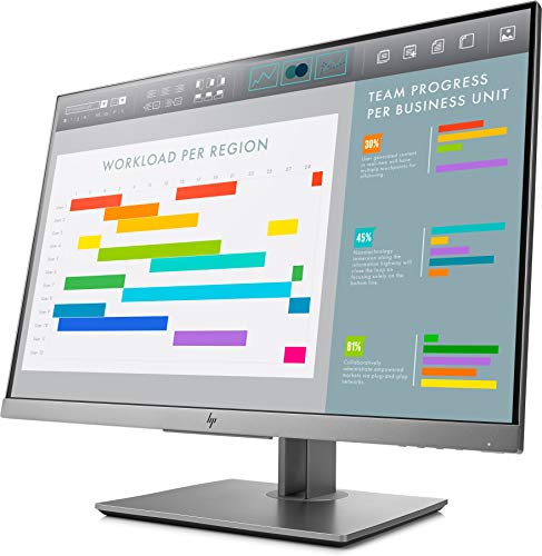 HP EliteDisplay E243i LED Display 61 cm (24") WUXGA Flat Black,Silver