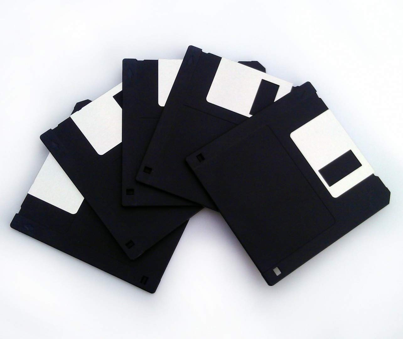Floppydisk.com 50 Count 3.5 inch Black Floppy Disks. 1.44 MB IBM Formatted DS/HD MF2HD