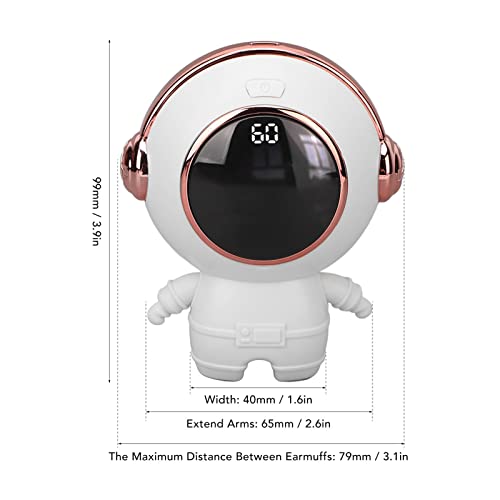 Mini Warmer, Heater Rechargeable Pocket, Portable USB Digital Fast Heating Electric for Winter, Black and White (White)