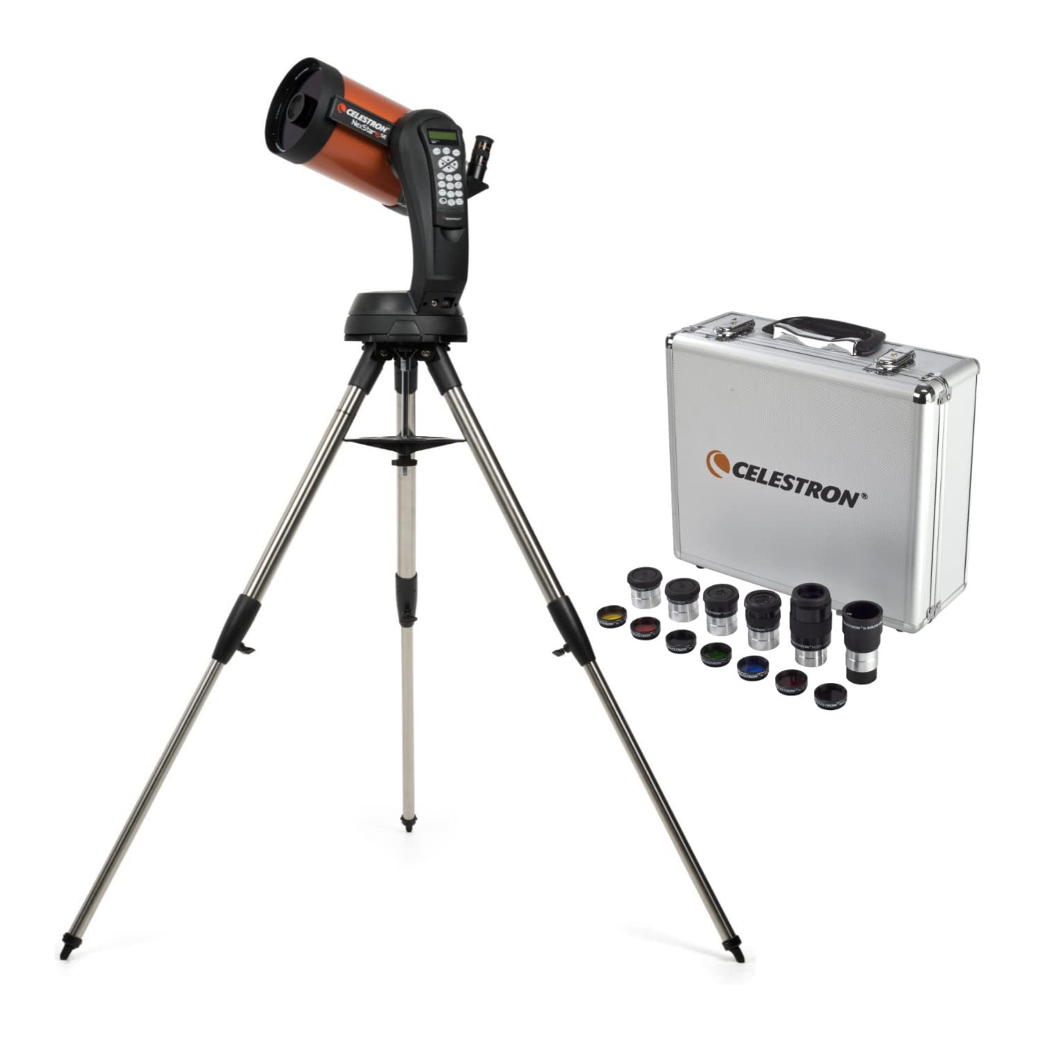 Celestron Nexstar 6SE Computerized Telescope Bundle with Telescope Eyepiece/Filter Accessory Kit (2 Items)