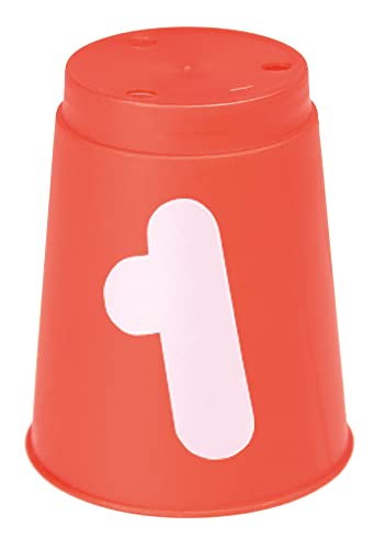 Idena 40416 - Ball Throwing Game with 10 Cups and 3 Balls, Colorful
