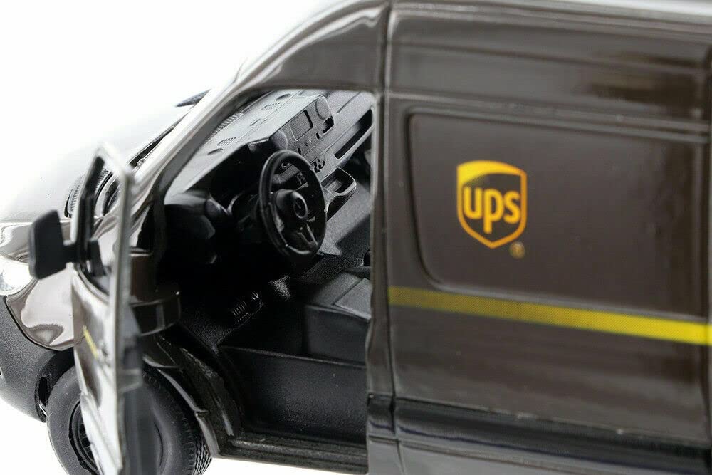 KiNSMART Mercedes-Benz Sprinter UPS Edition Delivery Van 1:48 Scale 5"