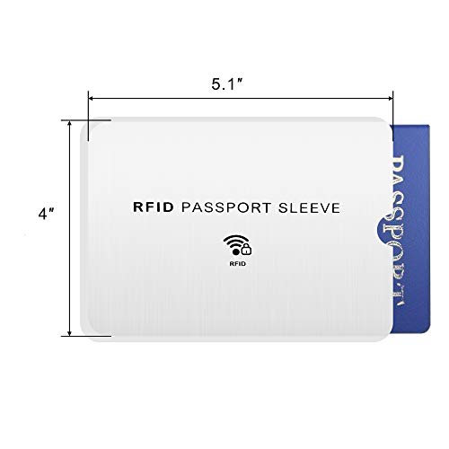 CM unisex-adult RFID Blocking Passport Sleeve Credit Card Cover for Identity Theft Prevention, 12 Pcs Card Sleeve and 4 Pcs Passport Sleeve, Multi