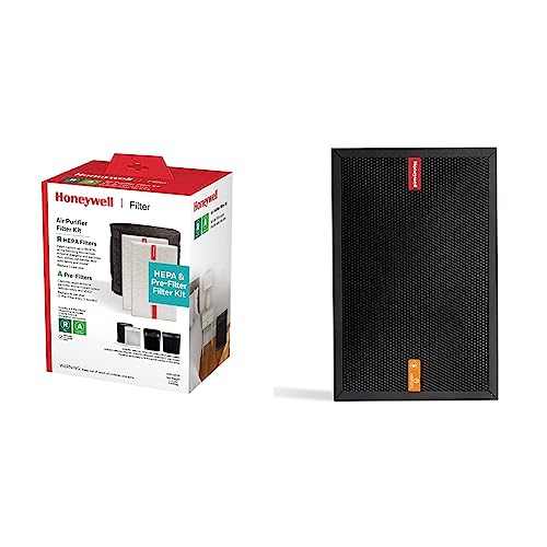 Honeywell HEPA Air Purifier Filter Value Kit – Includes 2 R HEPA Filters and 1 A Pre-Filter Roll & Air Purifier Filter for Pet Odor – Filter S for HPA3000 PowerPlus and HPA5000 Insight Series, HRFSP1
