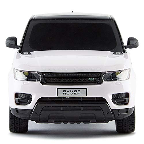 CMJ RC Cars Range Rover RC Remote Control Car Sport White 2.4Ghz 1:24 Scale. Great Kids Play Toy Auto