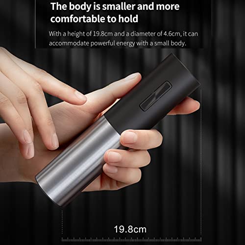 Electric Wine Opener, Automatic Wine Bottle Opener with Base, Corkscrew Remover with Foil Cutter Vacuum Pump Preservation Stopper Aerator Pourer Wine Lovers Gift Set USB Rechargeable