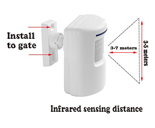 Infrared Motion Sensor Alarm Entry Alert Vistor Doorbell Home Security Driveway Kit