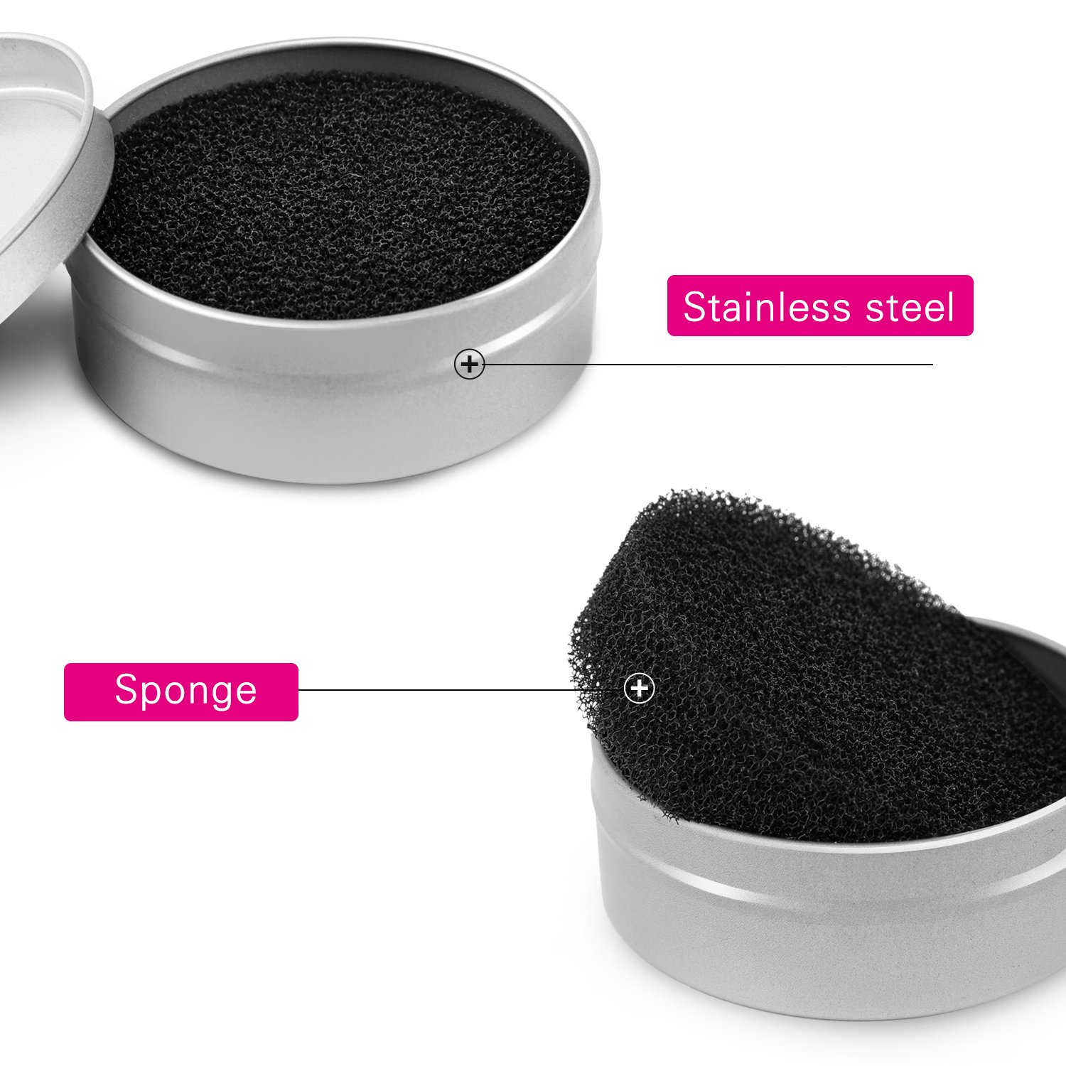 Luxspire Makeup Brush Cleaner Quick Wash Sponge Remover Color From Brush Makeup Cleaner Tool Switch Eye Shadow Color Dry Clean Box