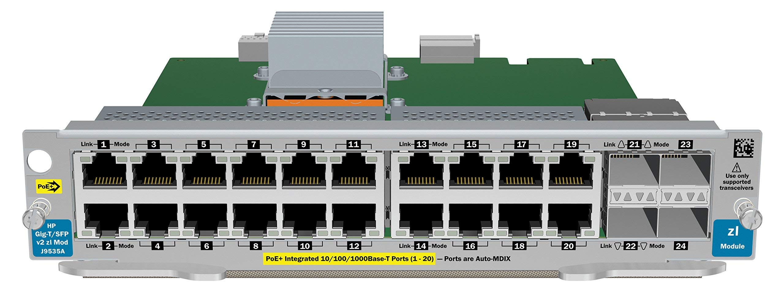 HP Networks J9535A 24-Port ZL Module (Renewed)