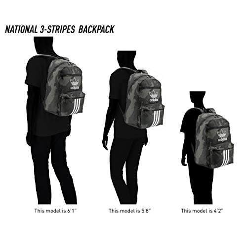 adidas Originals Originals National 3-Stripes Backpack, Adi Camo, One Size
