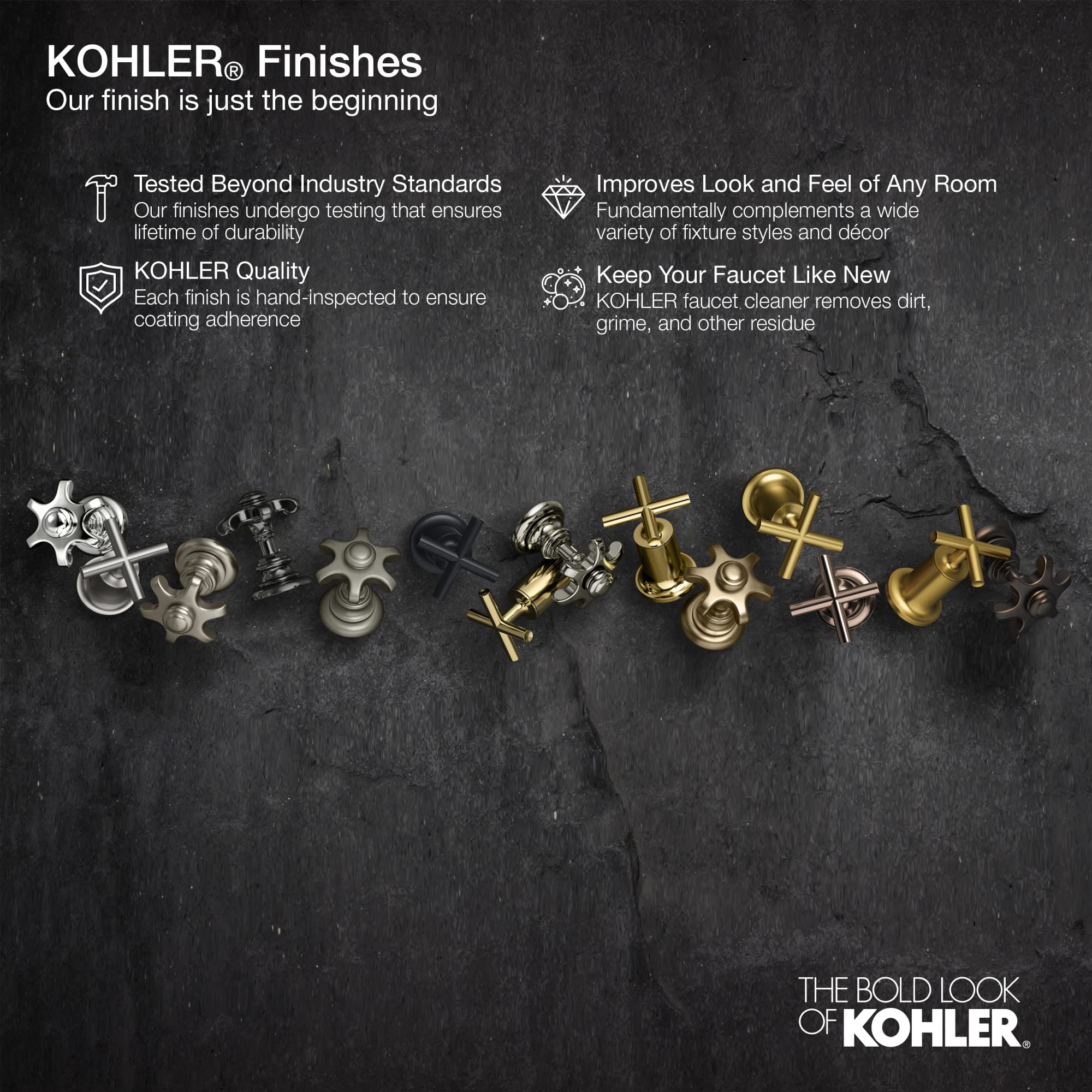 Kohler K-33151-2MB Bathroom sink clicker drain without overflow, Vibrant Brushed Moderne Brass