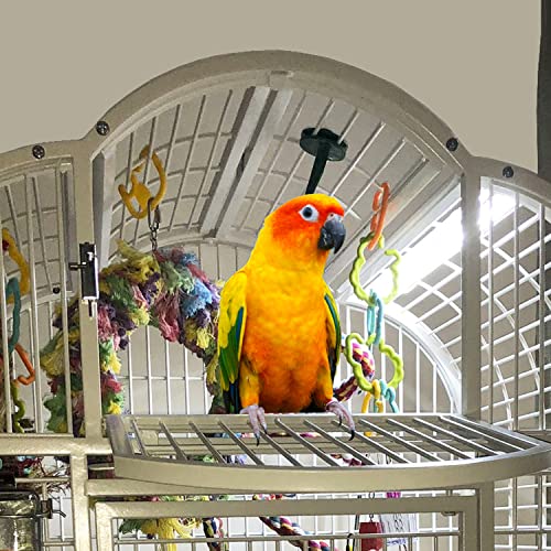 M&M Cage Company - Bird Cage Light with Chew Guard - Full Spectrum LED Pet Light - Simulates Natural Environment - Safe for Destructive Chewers, Parrots etc. - No Bulbs to Change (18" Long)