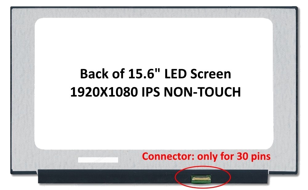 FULLCOM New 15.6" IPS FHD 1080P Matte Laptop LED LCD Replacement Screen/Panel Compatible with B156HAN02.1 HW0A B156HAN02.1 HW7A B156HAN02.1 HW4A B156HAN02.1 HW9C N156HCA-EAC (Non-Touch)