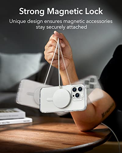 ESR MagSafe Ring 360 (HaloLock), MagSafe Sticker, MagSafe Magnet, Universal Magnetic Conversion Kit for iPhone 14/13/12/11/X Series, Galaxy S23/S22/S21/20 and More, 2 Pack, MagSafe Accessories, White