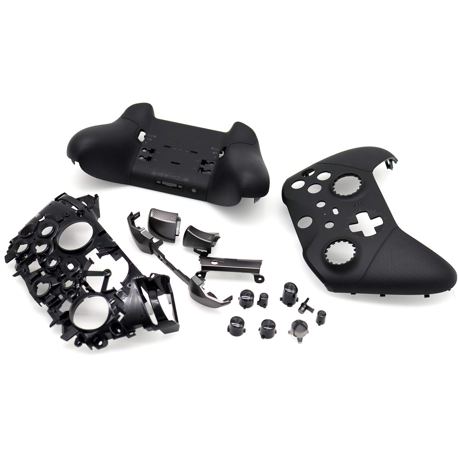 Deal4GO Full Shell Housing Case kit with RB LB Trigger Bumper Face Button Set Replacement for Xbox One Elite 2 Controller