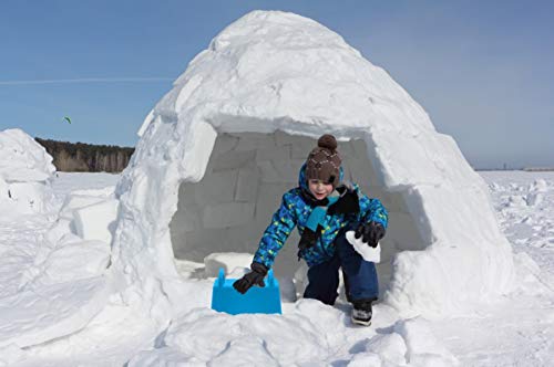Superio Snow Brick Maker Igloo Snow Fort Building Kit Block Shaper and Toy Trowel, Sand Castle, Beach, Outdoor Winter Snow Toys for Kids