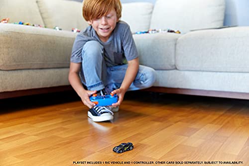 Hot Wheels RC Car, Remote-Control 2017 Nissan GT-R in 1:64 Scale, Works On and Off Hot Wheels Track, Includes Track Adapter