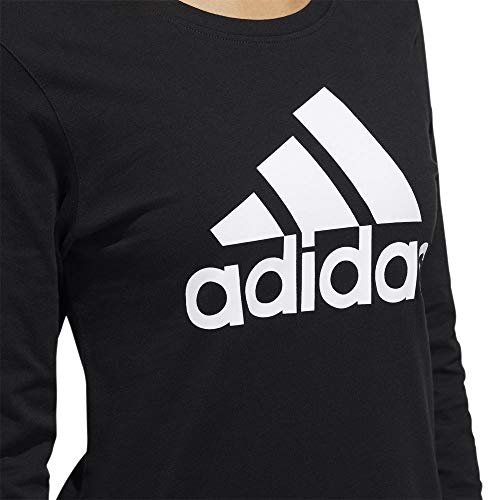 adidas womens Basic Badge of Sport Tee Black X-Large