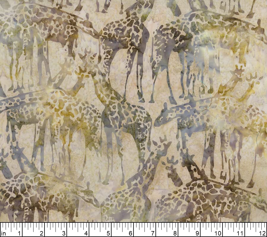Banyan Batiks On The Wild Side Giraffes, Fabric by The Yard (Hazelwood)